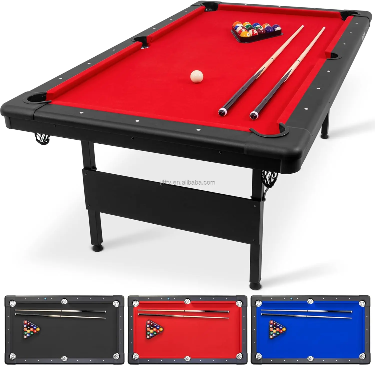 6ft Billiards Table Cheap and Foldable Pool Table Set Portable Space ...