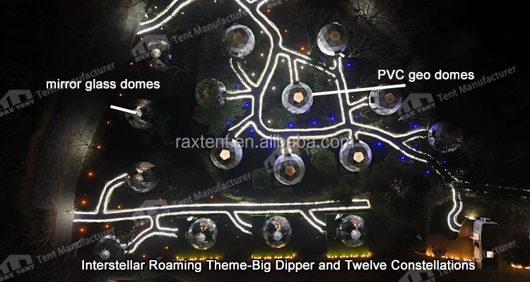 Modern Geodesic Mirror Glass Dome Tent Igloo Theme Camping Hotel with ...