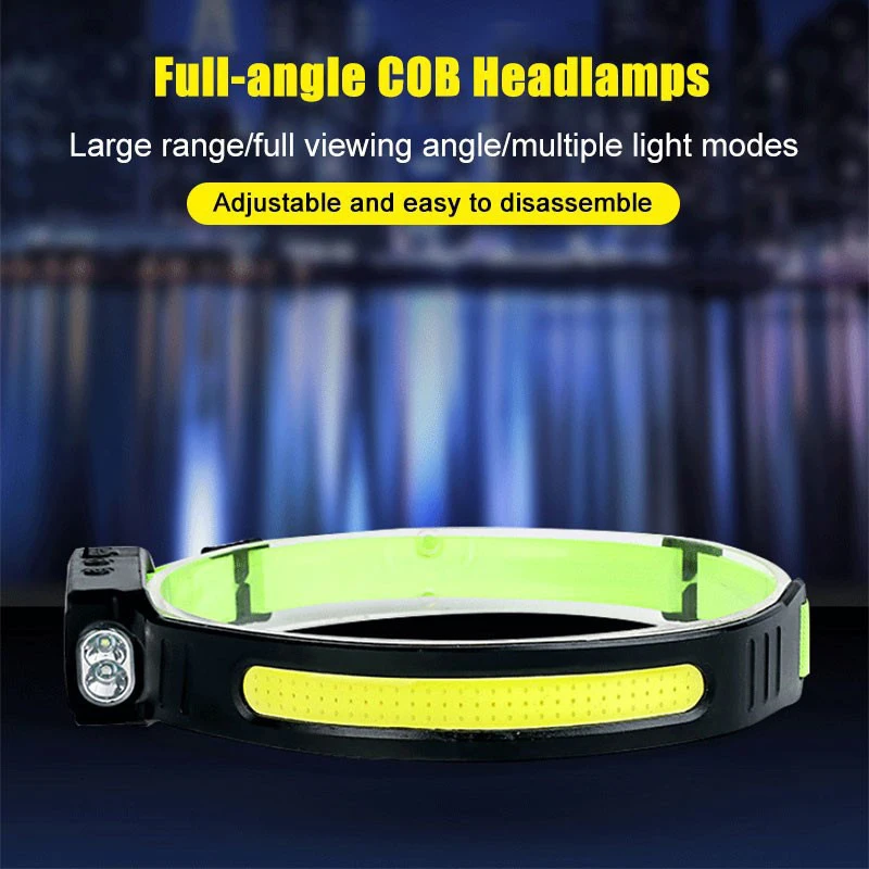 Multifunctional Motion Sensing Headlight Type-c Rechargeable Head Torch ...