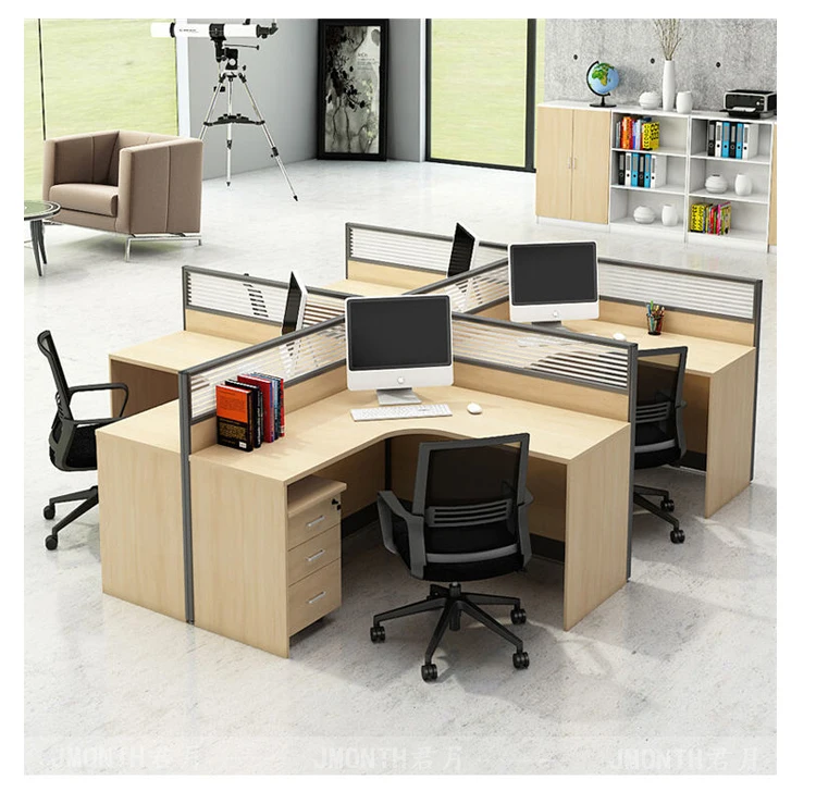 Modern Office Cubicle Staff Workstation Desk - Durable & Stylish