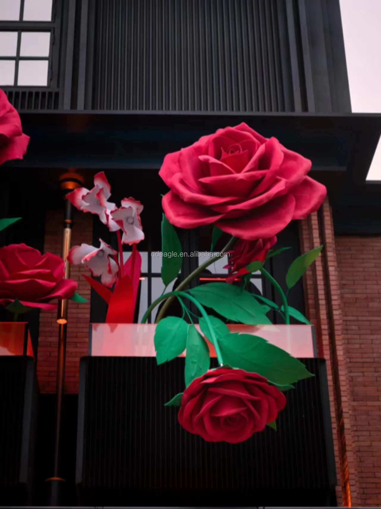 Hand Made Custom Giant Flower EVA Rose Window Display Weeding Supply ...