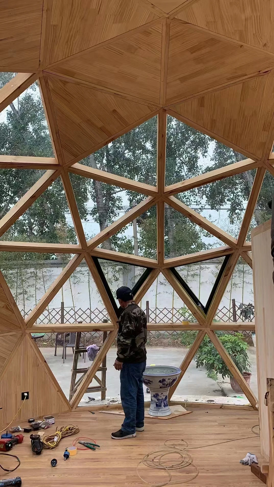 High-rise Space Aluminum Alloy Star Capsule Geodesic Dome