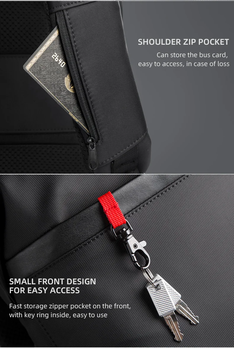 Classical Slim Business Laptop Backpack Daily Water Repellent Commuting ...