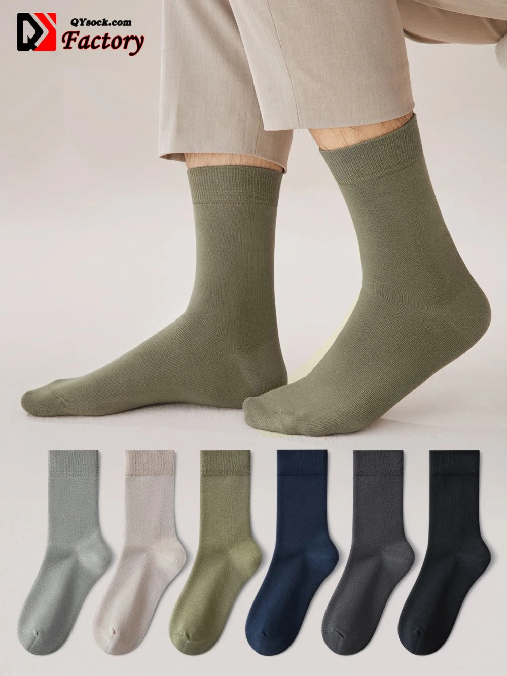 Wholesales Men's Cotton Bamboo Ankle Crew Socks Casual Business Hand ...