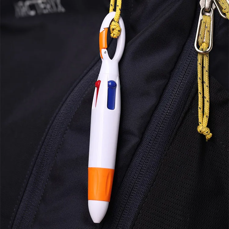 4-in-1 Color Pen Retractable Ballpoint Pens Multicolor Pens With Buckle ...
