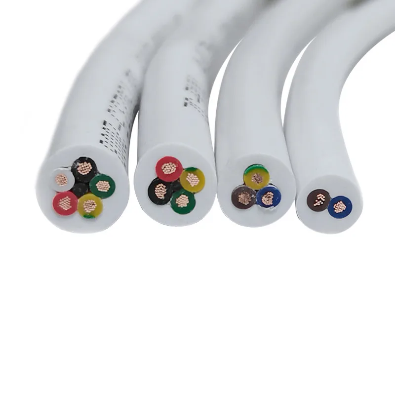 100 Meter White PVC Soft Sheath Control Wire 18AWG 20AWG 17AWG 2 3 4 5 ...