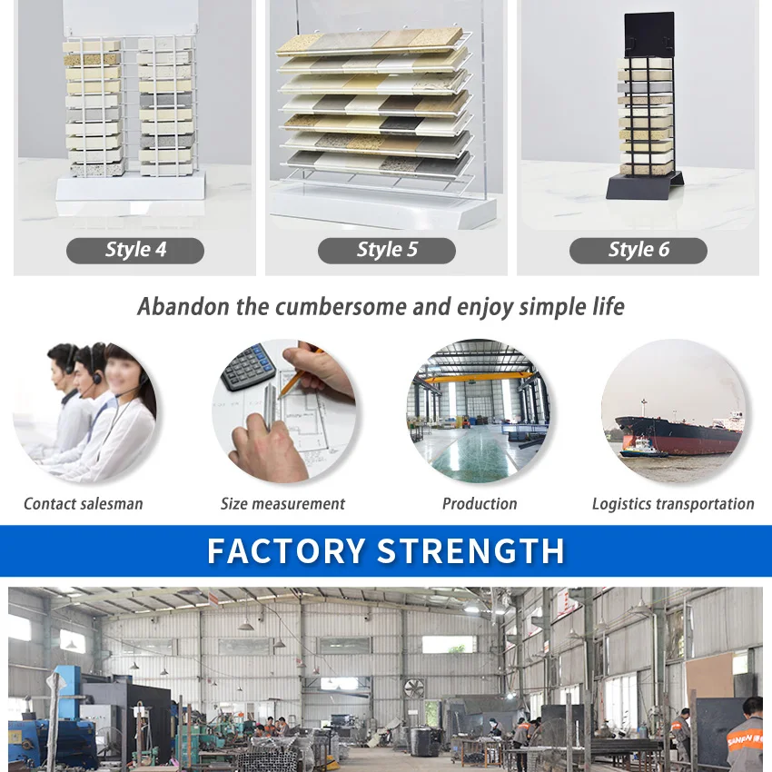 Display Racks Tile Design Metal Slab Tile Floor Display Stand Rack ...