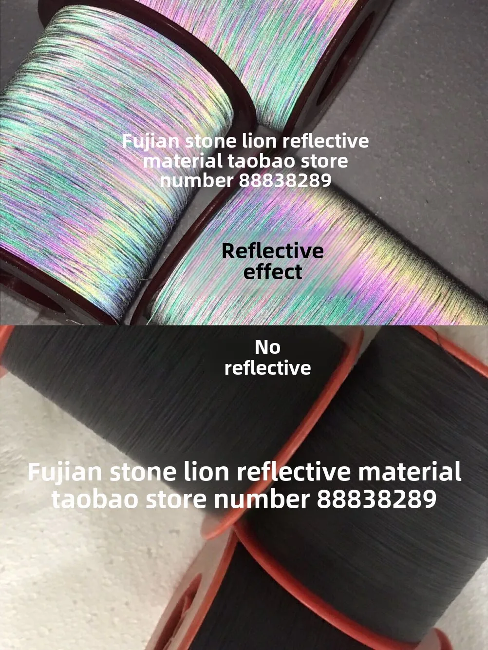 Rainbow Iridescent Reflective Material High Visibility Thread for ...