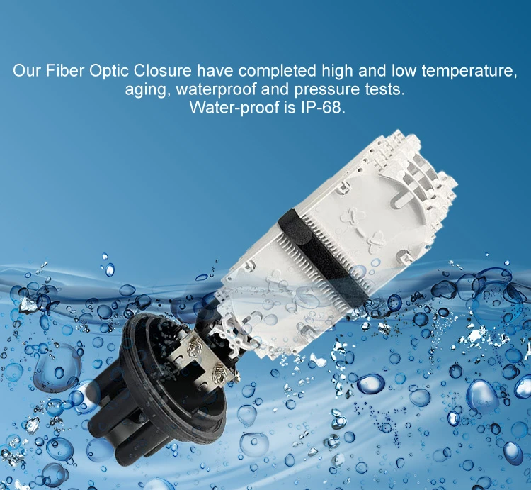 36 Cores Splicer Fiber Optic Aerial Closure High-end Fiber Optic ...