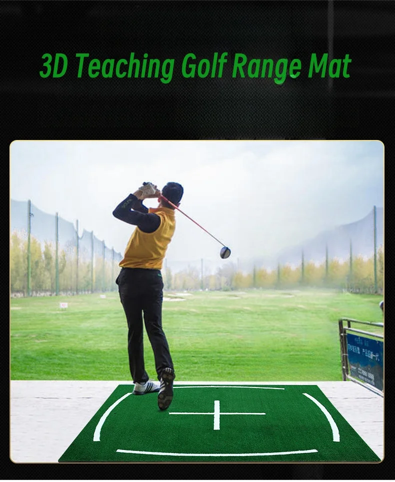 High Quality Golf Hitting Mat for Driving Range - 5x5 Nylon Grass