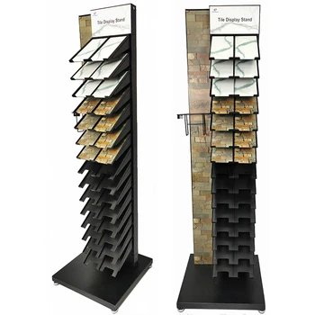 Custom Reclined Tile Display Rack Stone Display Rack Tile Display ...