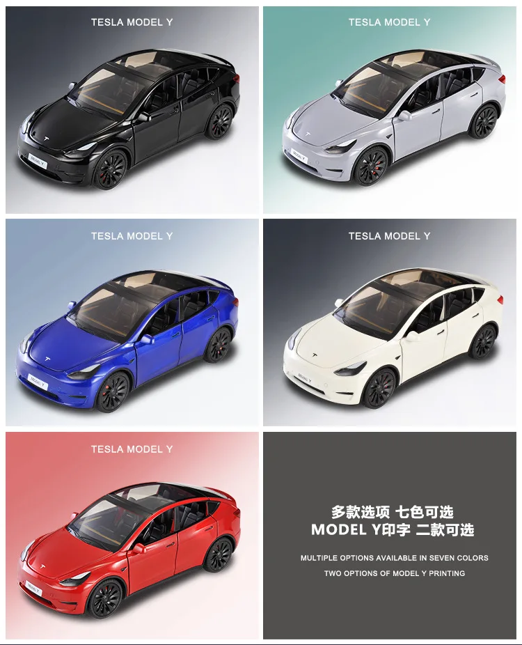 Die Cast Tesla Model Y Mold Alloy Toy Car Model 1:24