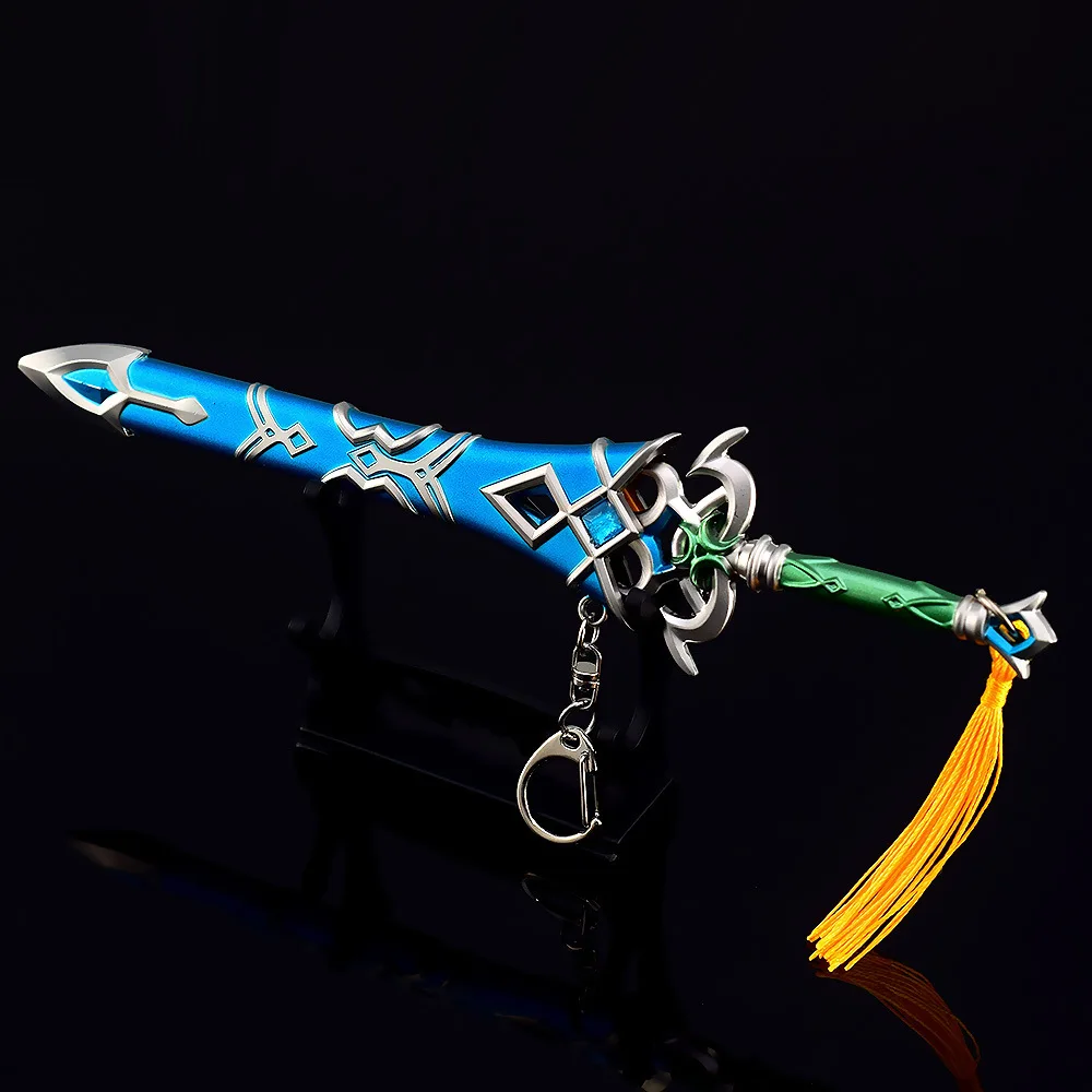 Popular Game Legend Of Zelda Zora Sword Weapon Model Zinc Alloy 22cm ...
