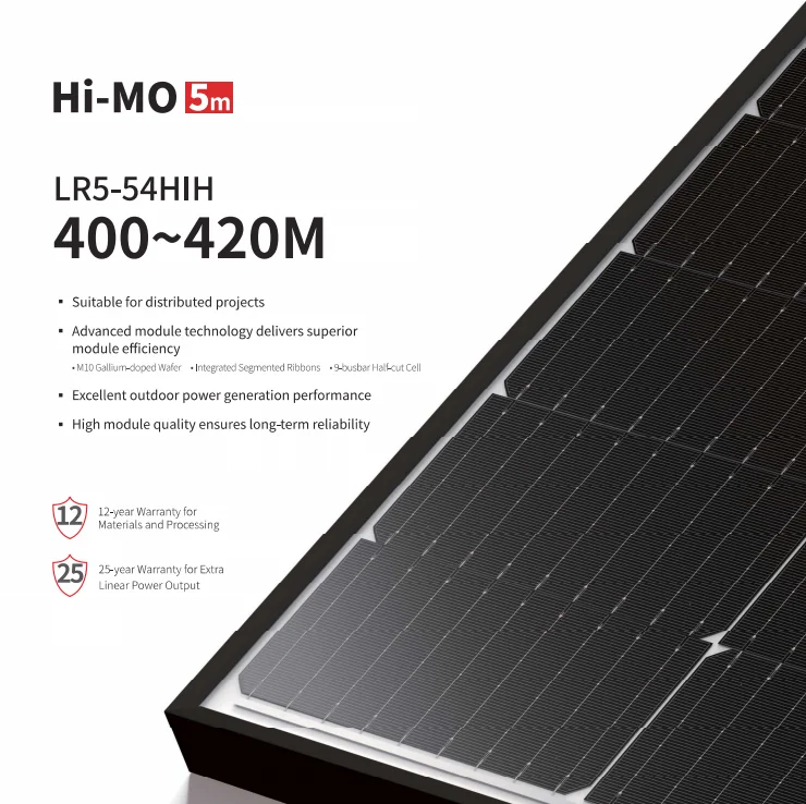 Black Panneaux Solair 400w 405w 410w Solar Module Ja Longi Risen 400w ...