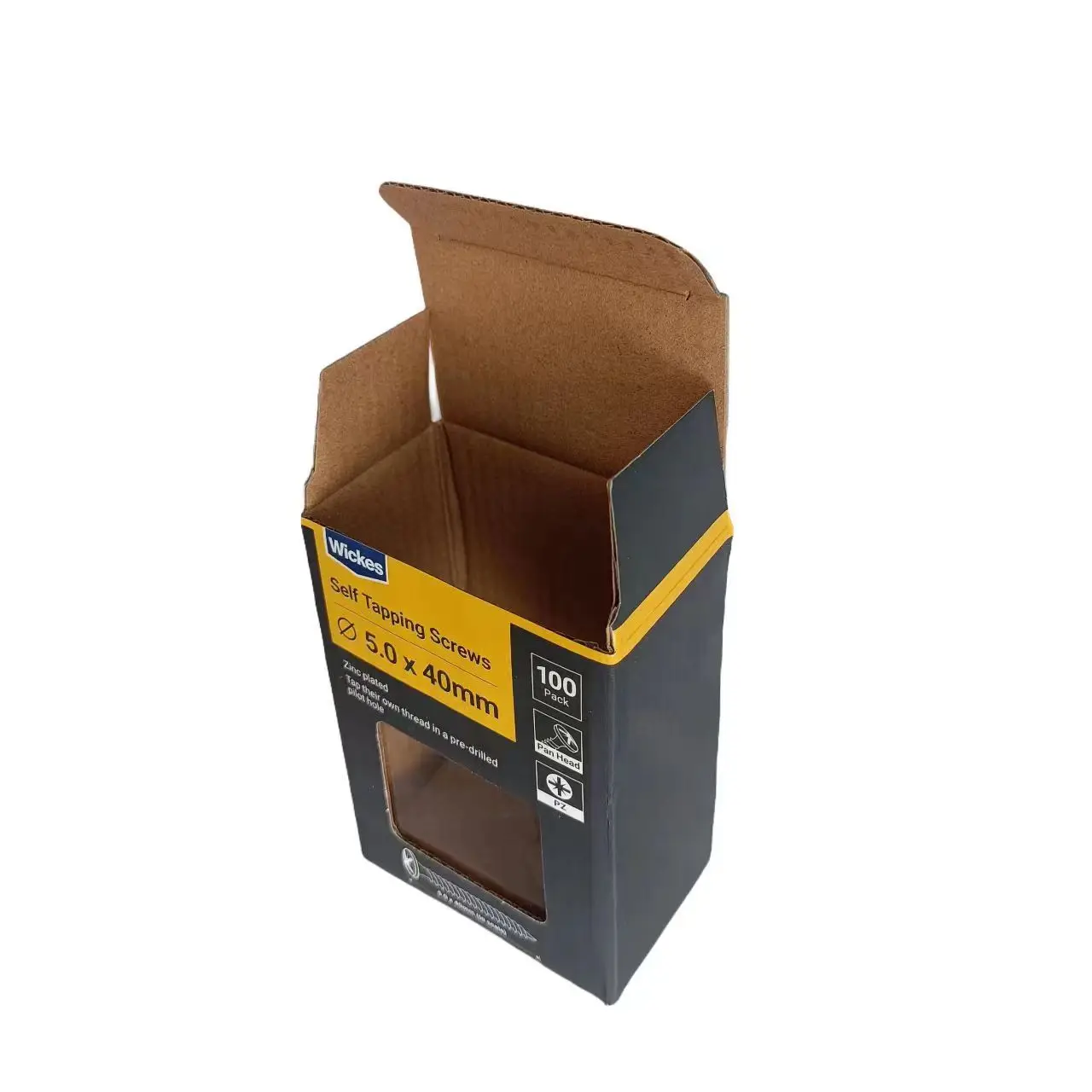 Custom Corrugated Packaging Window Shipping Boxes Reusable Folding ...