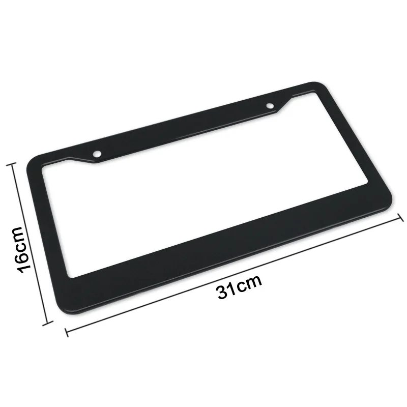 American License Plates Frames Aluminum Carbon Fiber Surface Car Plate ...