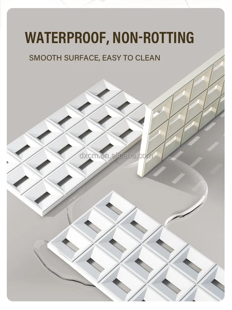 Modern Design 3D Wall Panel Double-Sided ABS Hollow Brick