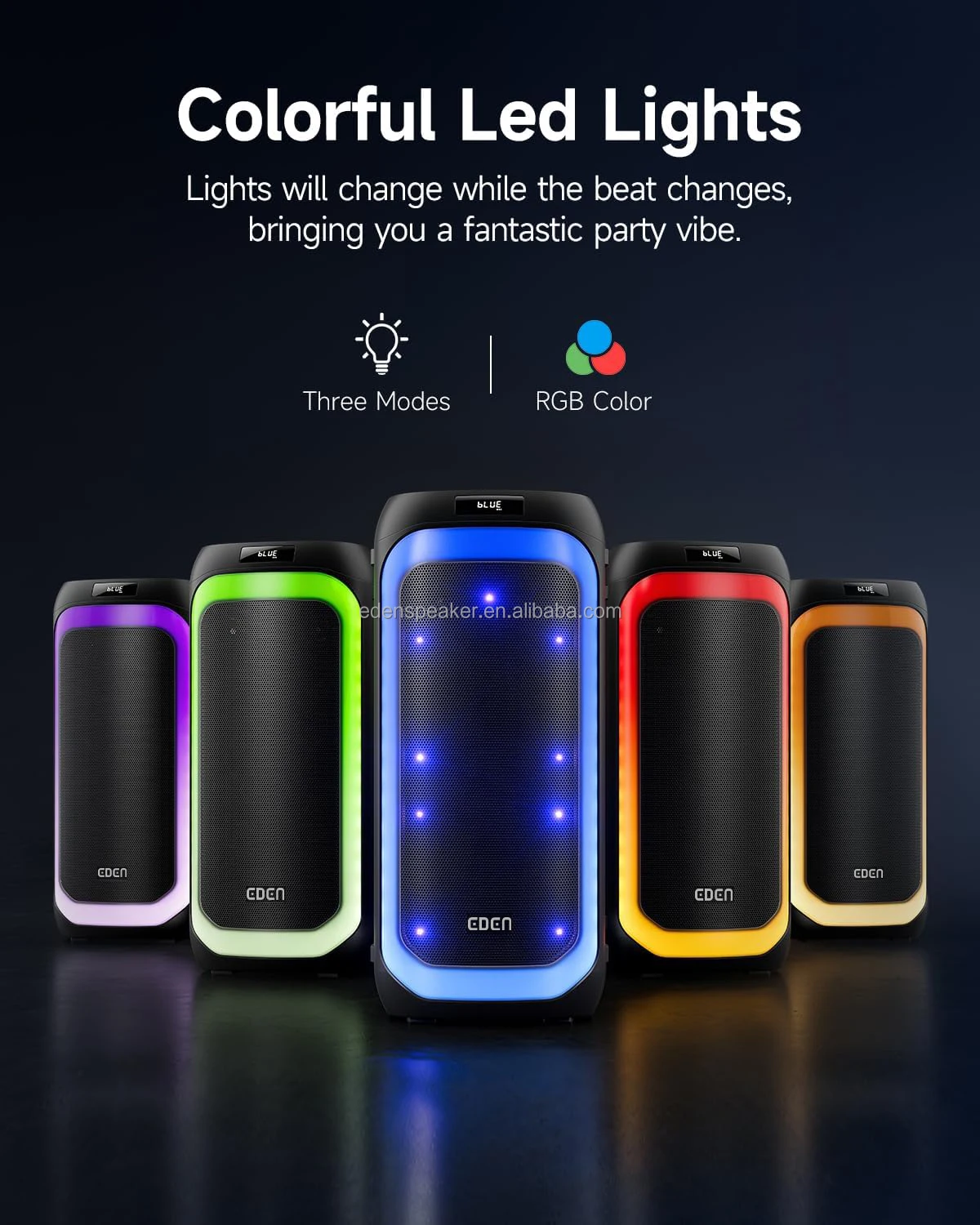 Altavoz Equipo De Sonido Wireless Outdoor bluetooth Speaker Dj Eden ...