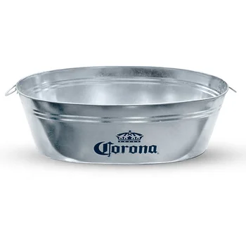 Corona 66l Large Galvanized Metal Ice Bucket For Beer Metal Large Tub ...