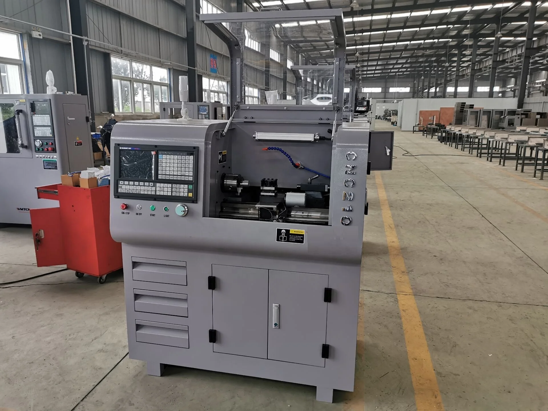 CNC210 Horizontal CNC Mini Metal Turning Lathe Machine