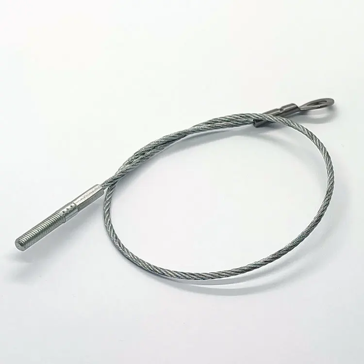Safety Stainless Steel Wire Rope Tension Cable With M5 Threads End Pin ...