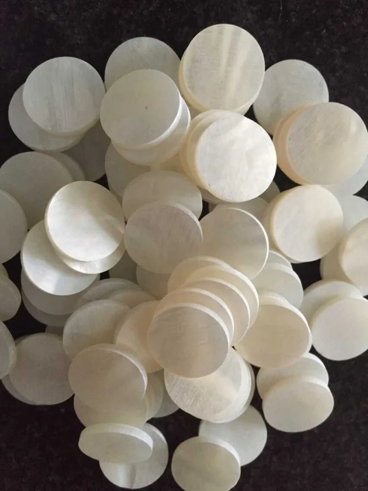 Natural White Mother Of Pearl Shell Button Blanks For Button Making ...