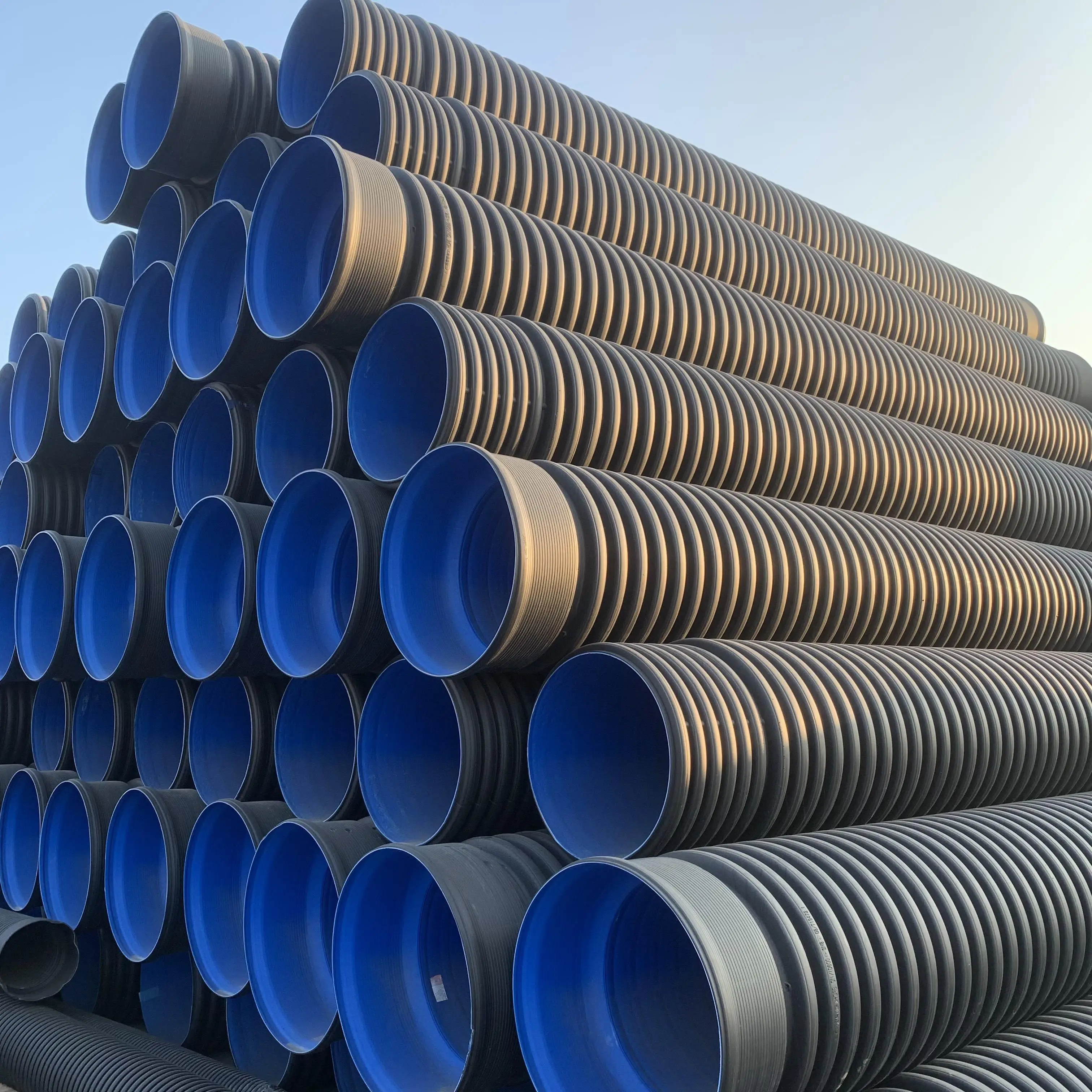 Polyethylene Drainage Culvert Sewage Drain Pipe 600mm 800mm Large ...