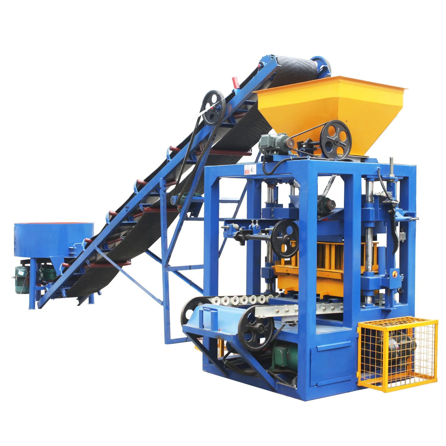 QT4-24 Automatic Cement Block Moulding Machine - Easy to Operate