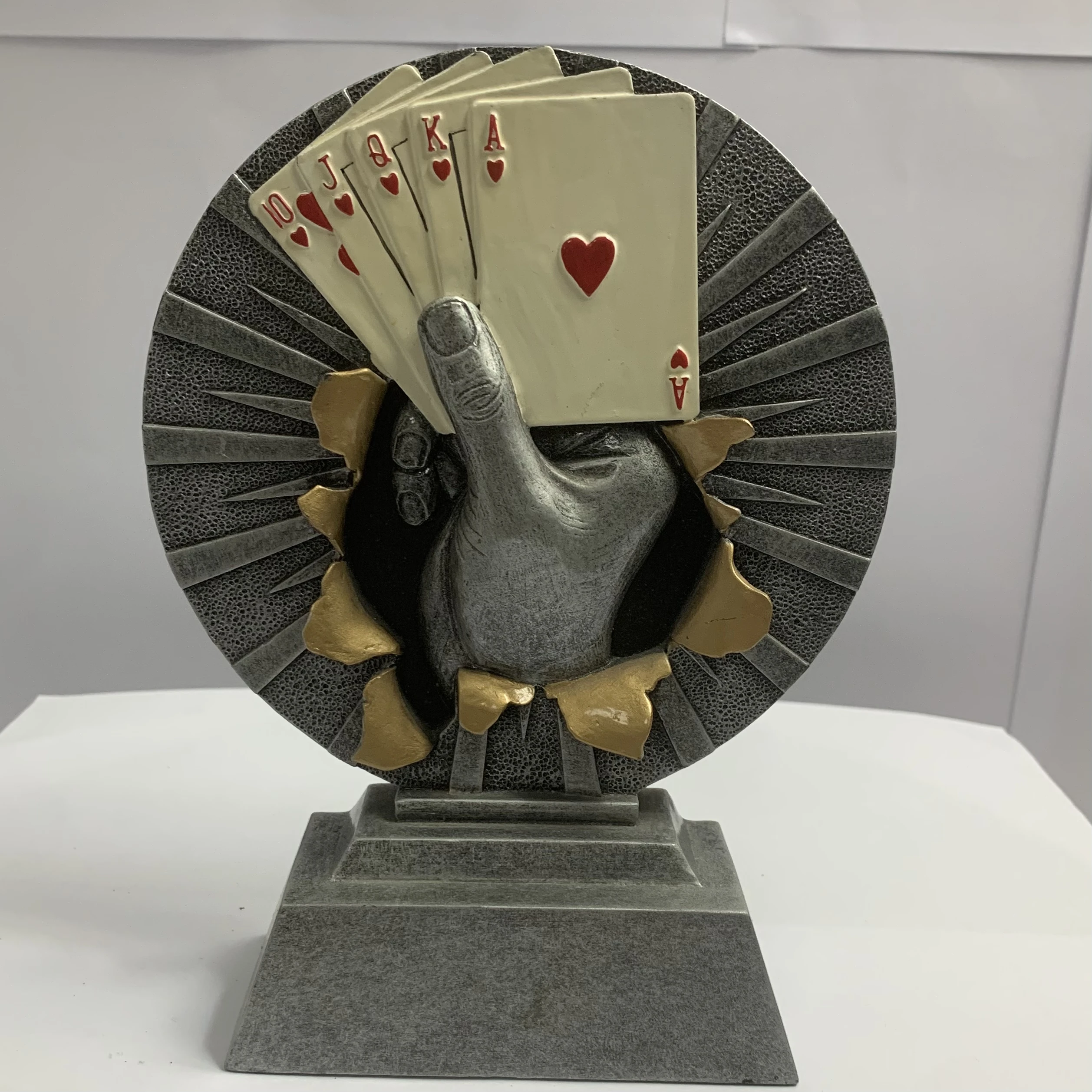 High Quality Custom Colors Trophies Resin Poker Awards Trophy(Poker ...