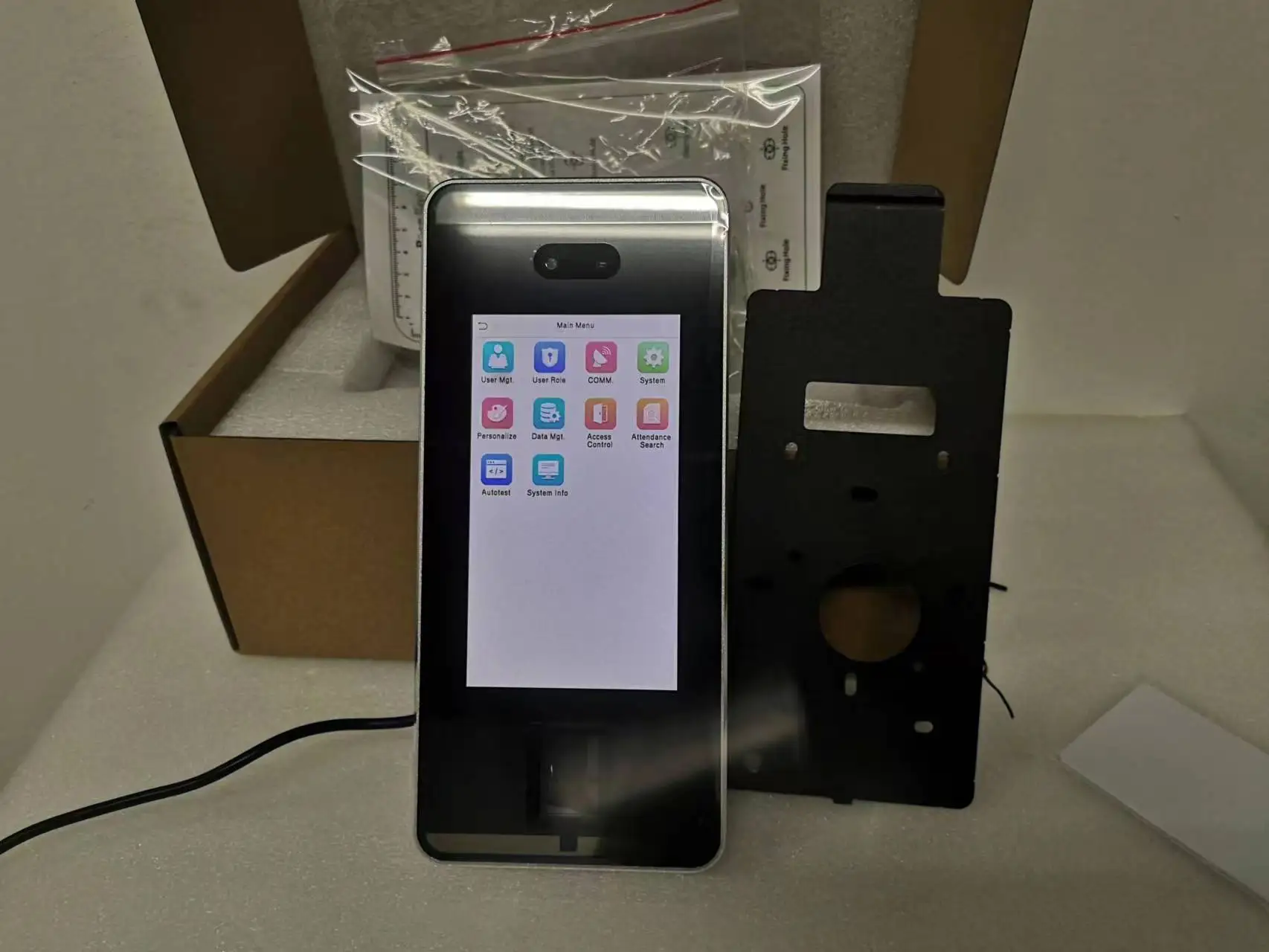 Palm Fingerprint Facial Recognition Door Access Control Zk Visible Light 5 Inch Touch Screen ...