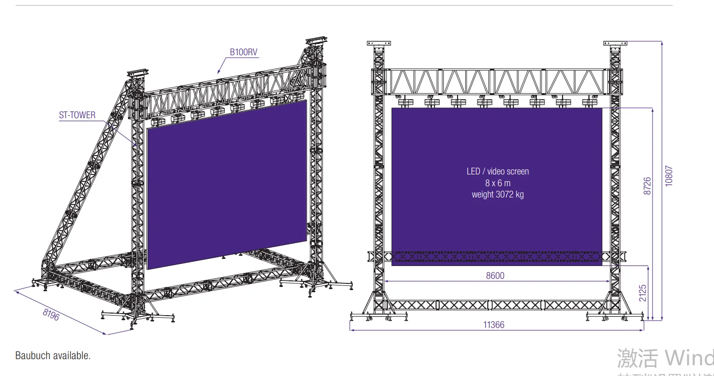 Easy Roof Truss System for Outdoor Concert Stage Truss Project