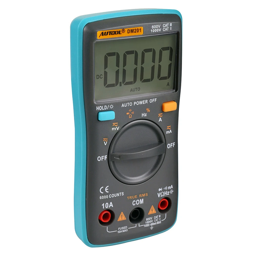AUTOOL DM201 Multimeter - 6000 Words Display & Automatic Range
