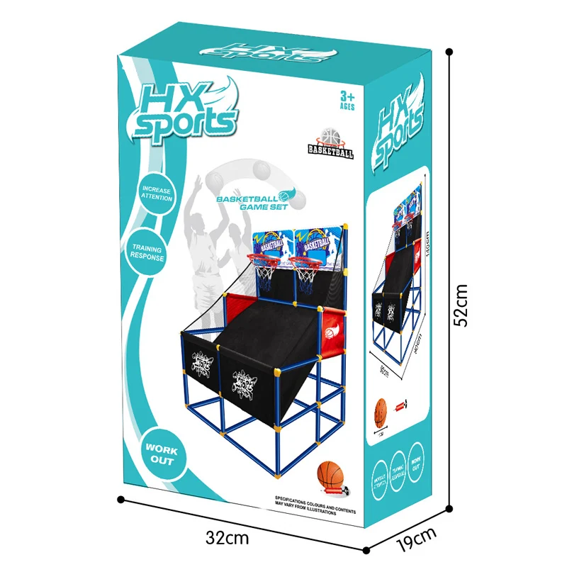 Indoor Two-Player Basketball Stand - Fun & Skill Development