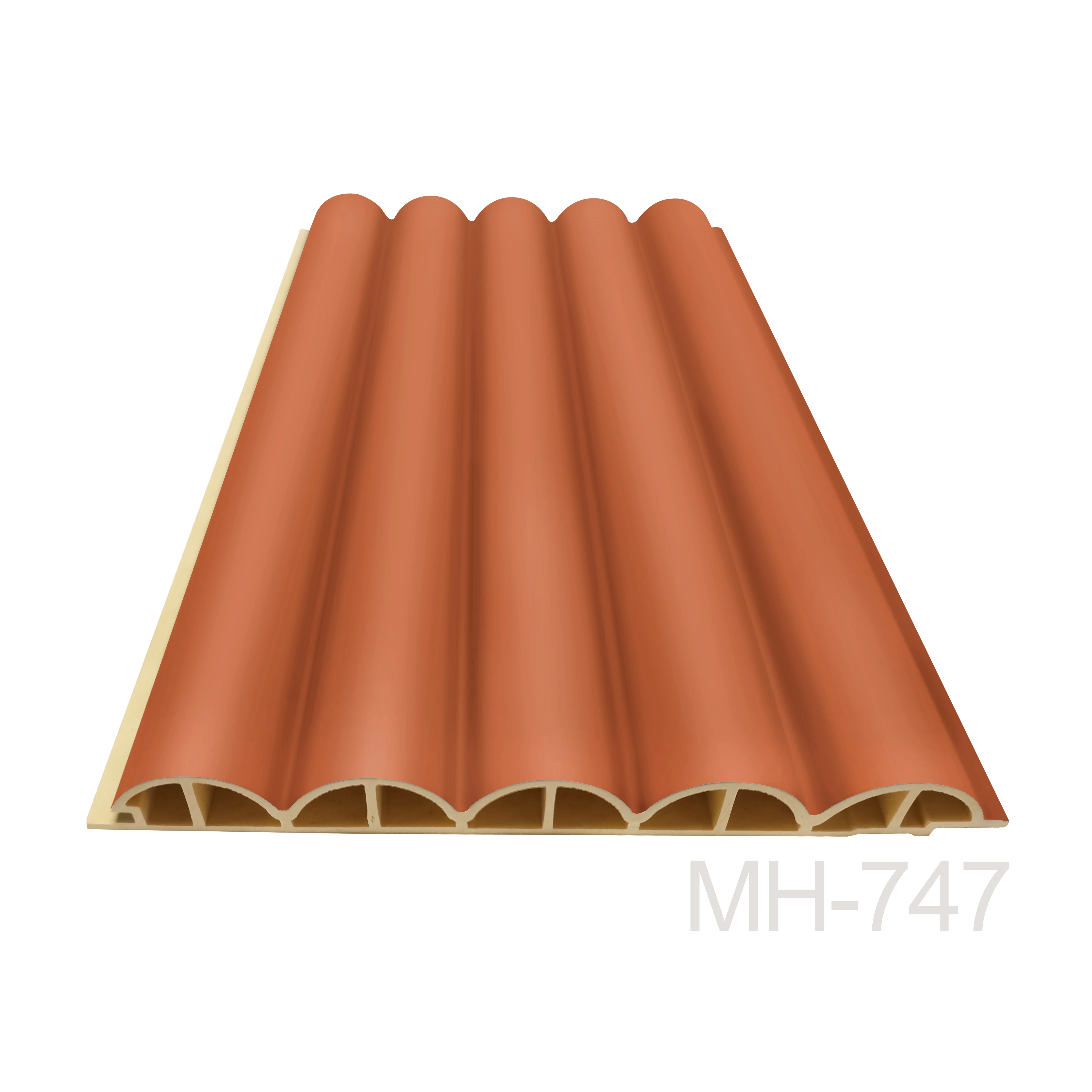 180mm Wave Fluted Wpc Wall Panel Indoor Waterproof Wpc Wall Cladding ...