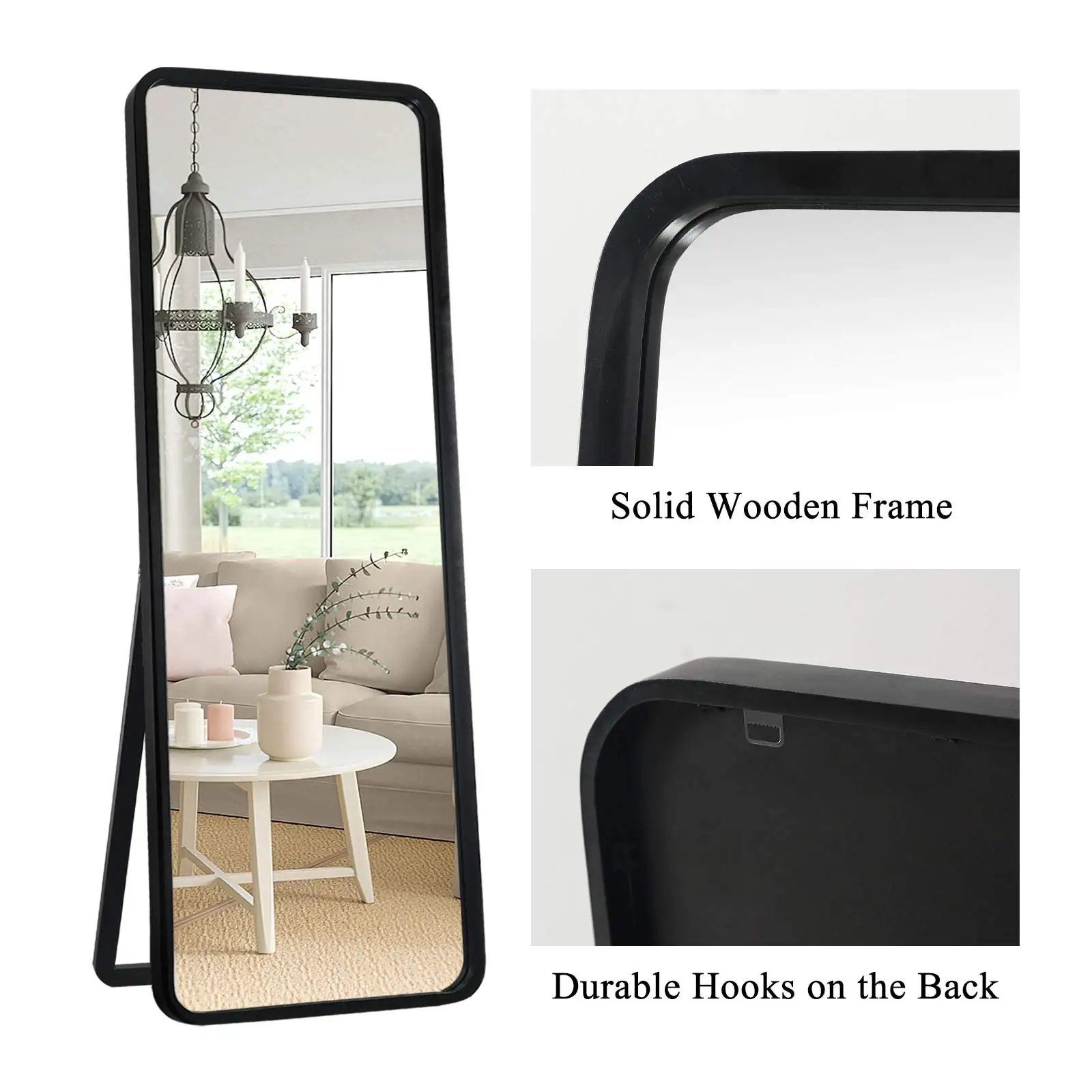 Arch Full Body Floor Mirror Household High-definition Full Length ...