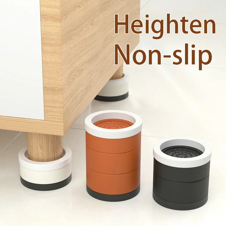 Cylindrical Stackable Sofa Leg Covers Heavy-Duty Adjustable Non-Slip ...