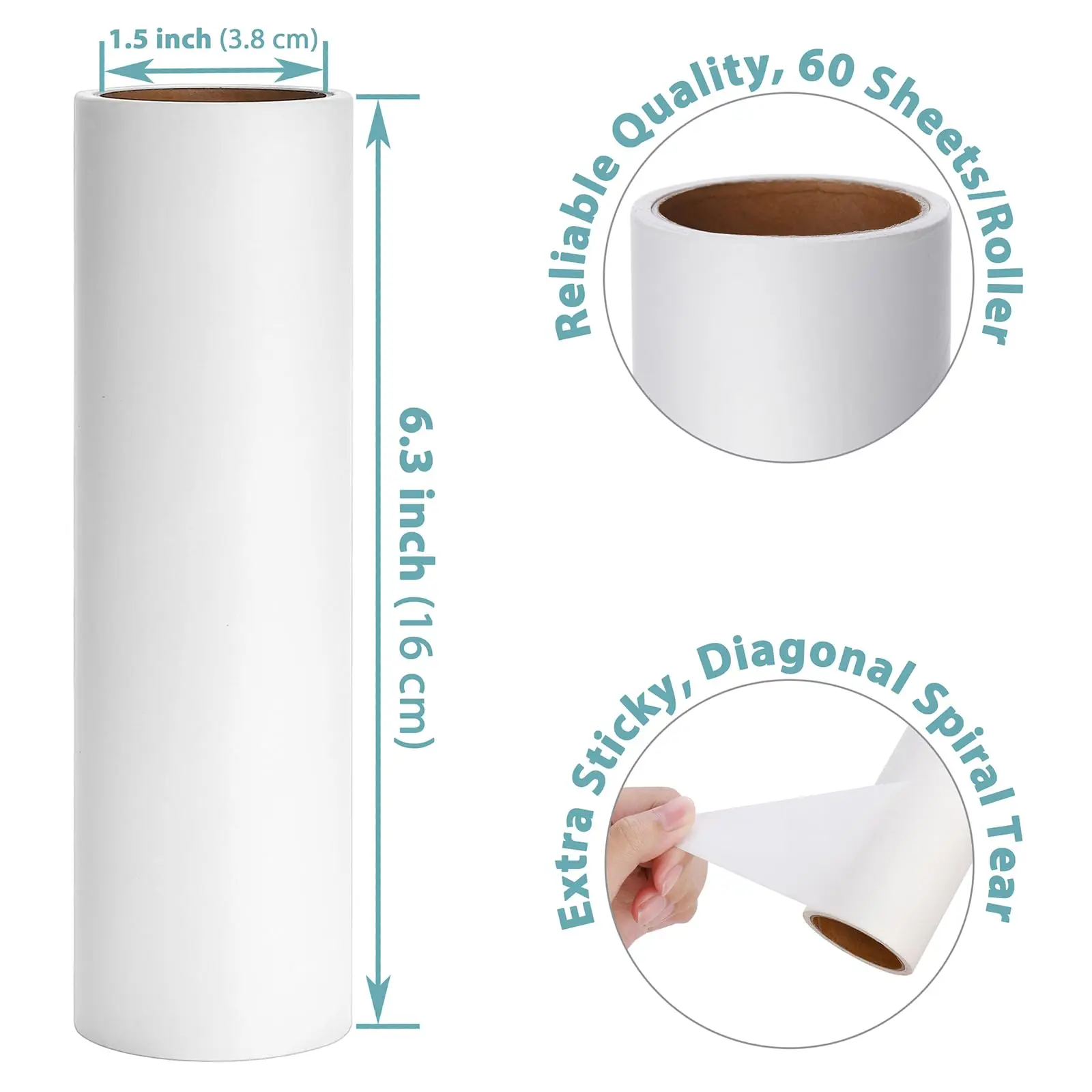 Custom Print Fur Removal Tool Eco-friendly Reusable 60 Sheets 4 Rolls ...