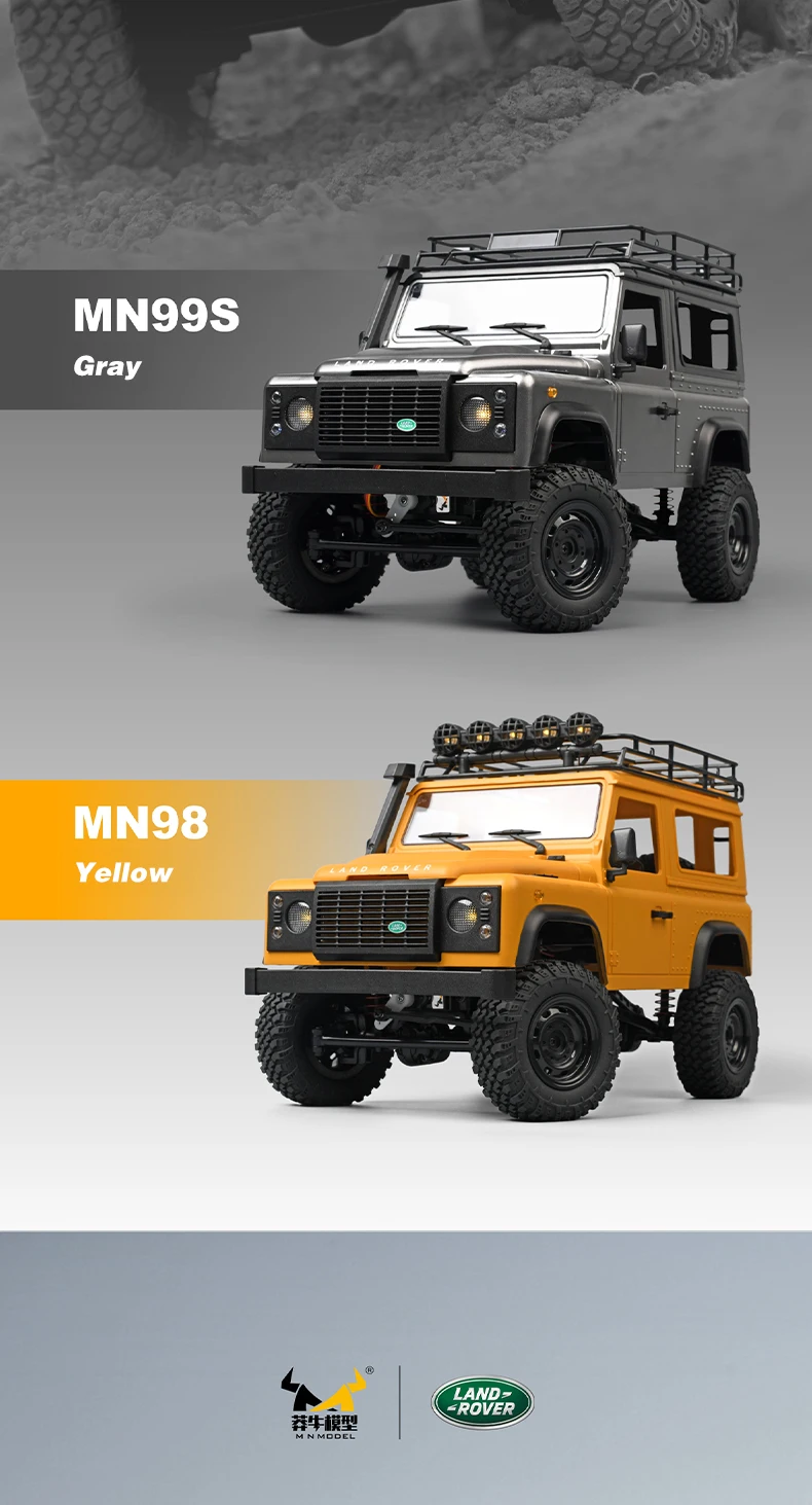 4WD Off-Road RC Car - 1:12 Scale LandRover Defender D90 Climber
