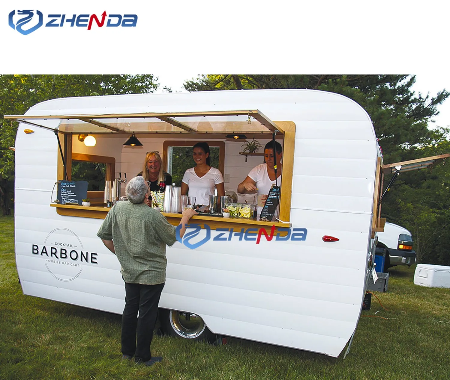 Outdoor Street Food Beverage Snack Dining Car for Sale