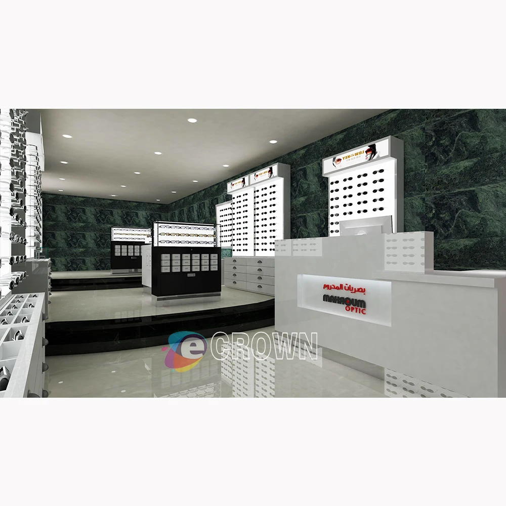 Dubai Modern Optical Booth Shop Design Sunglass Kiosk Optical Booth Cabinet Sunglass Store ...