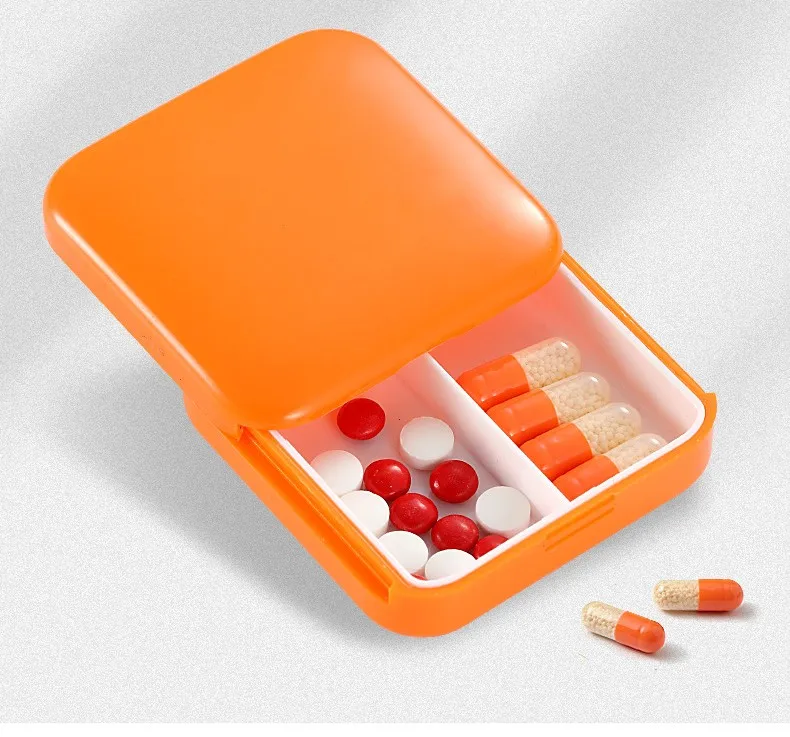 Mini Push-pull Small Medicine Box Travel Portable Plastic Pill Case ...