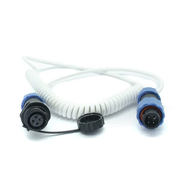 Waterproof Medical Ecg 4 Pin Female To 4 Pin Male Electrode Spring Lead ...