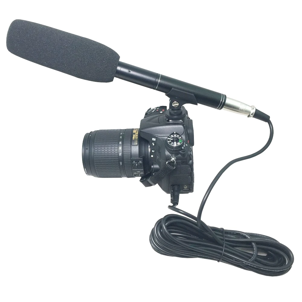 Pro Handheld Boom Pole with Shotgun Microphones - DAYMIC