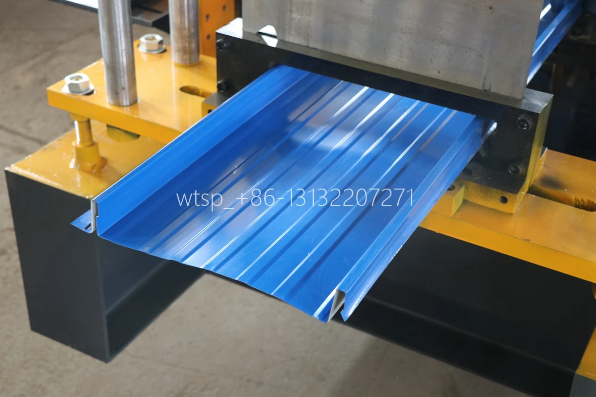 Standing Seam Profile Automatic Roof Panel Roll Forming Machine - Buy ...