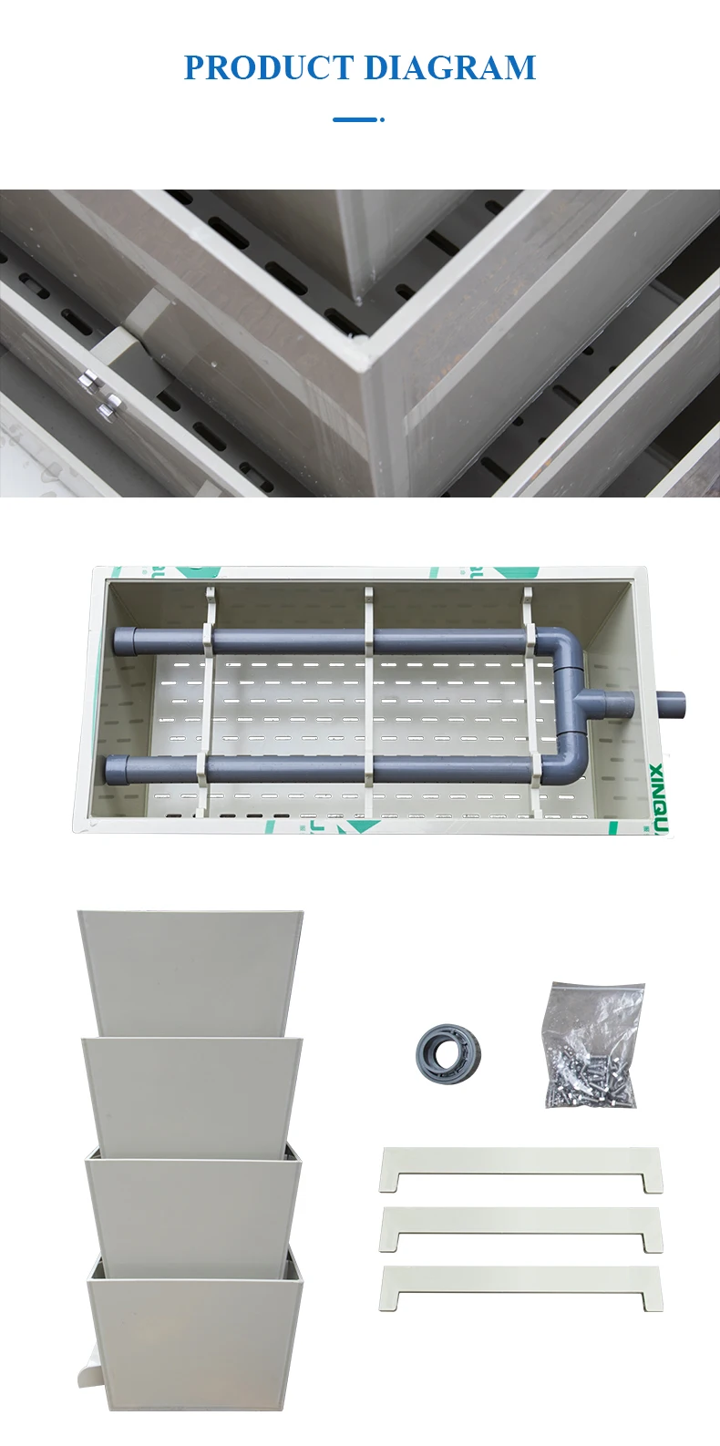 Qihang RAS Trickle Tower Filter for Koi Pond Filtration System - OEM