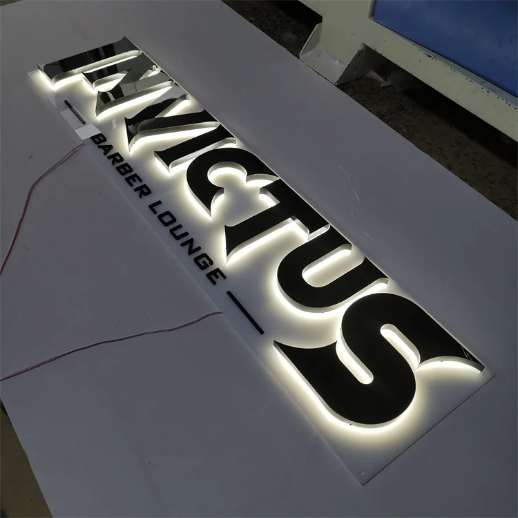 Stainless Steel Letter Custom Backlit Sign Outdoor Alphabet Letters Of ...