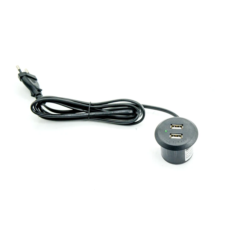 Charger Only Usb Furniture Office Desktop Hidden Socket Round Usb ...