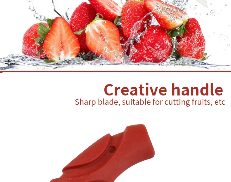 Handle Fruit Kitchen Vegetable Knife Set - Small Rainbow