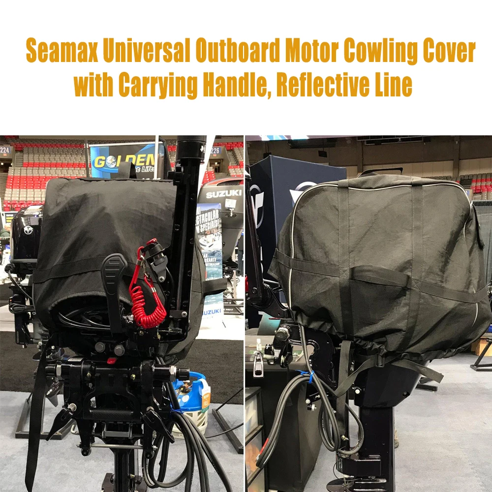 Universal Outboard Boat Motor Cowling Cover With Carrying Handle And ...