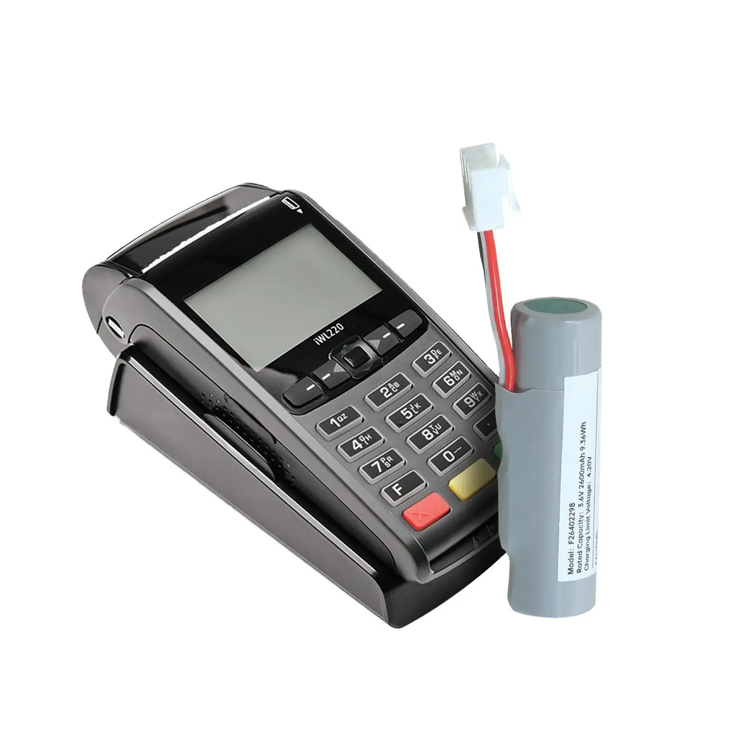 F26402298 3.6V 2250mAh 8.1WH Lithium Rechargeable Battery For Pos ...